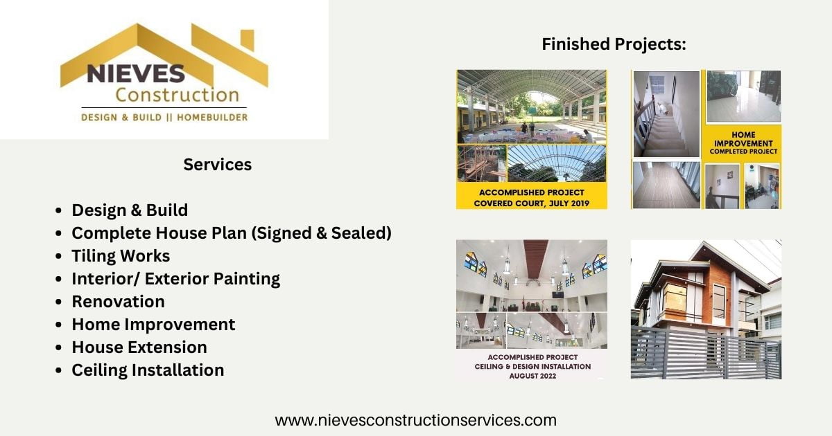 House Contractor in Cavite - Nieves Construction Services